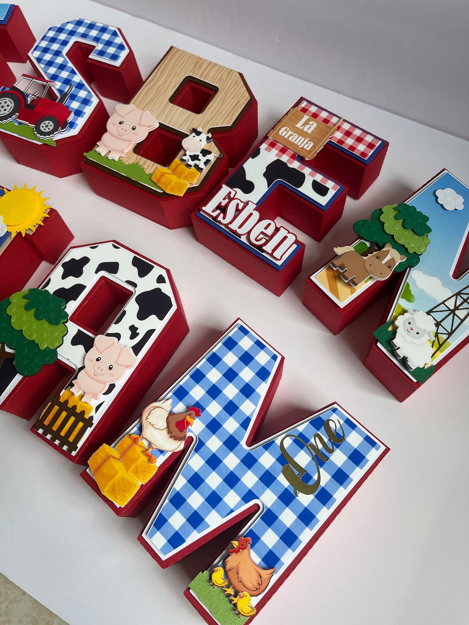 Farm 3D Letters Farm Birthday Party Farm Party Farm - Etsy