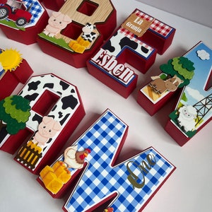 Farm 3D Letters, Farm Birthday Party, Farm Party, Farm Birthday Theme ...