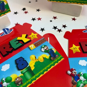Super Mario Box Mario Bros Box Super Mario Birthday Mario - Etsy