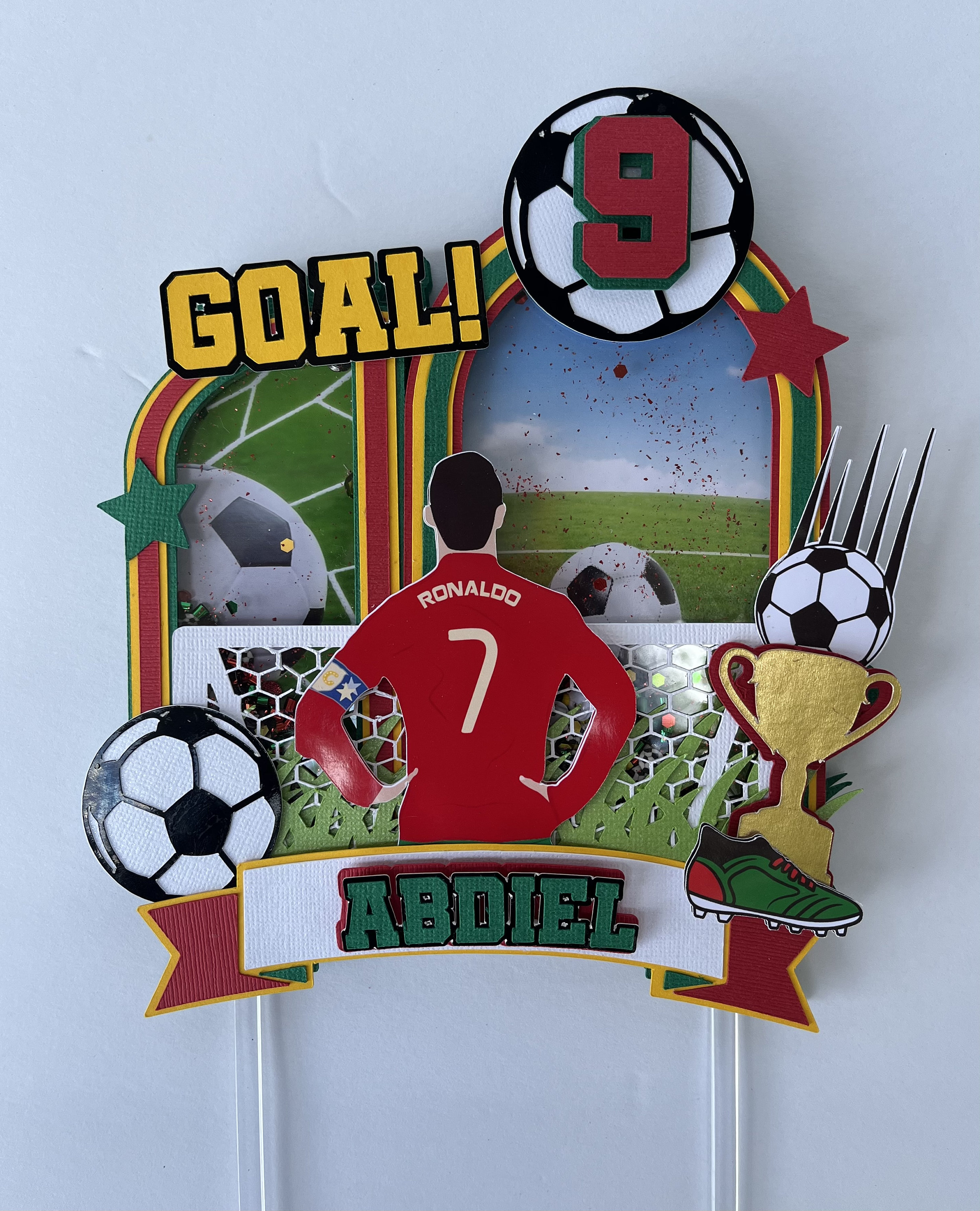 Soccer Cake Topper Cristiano Ronaldo Cake Topper Futbol Cake - Etsy
