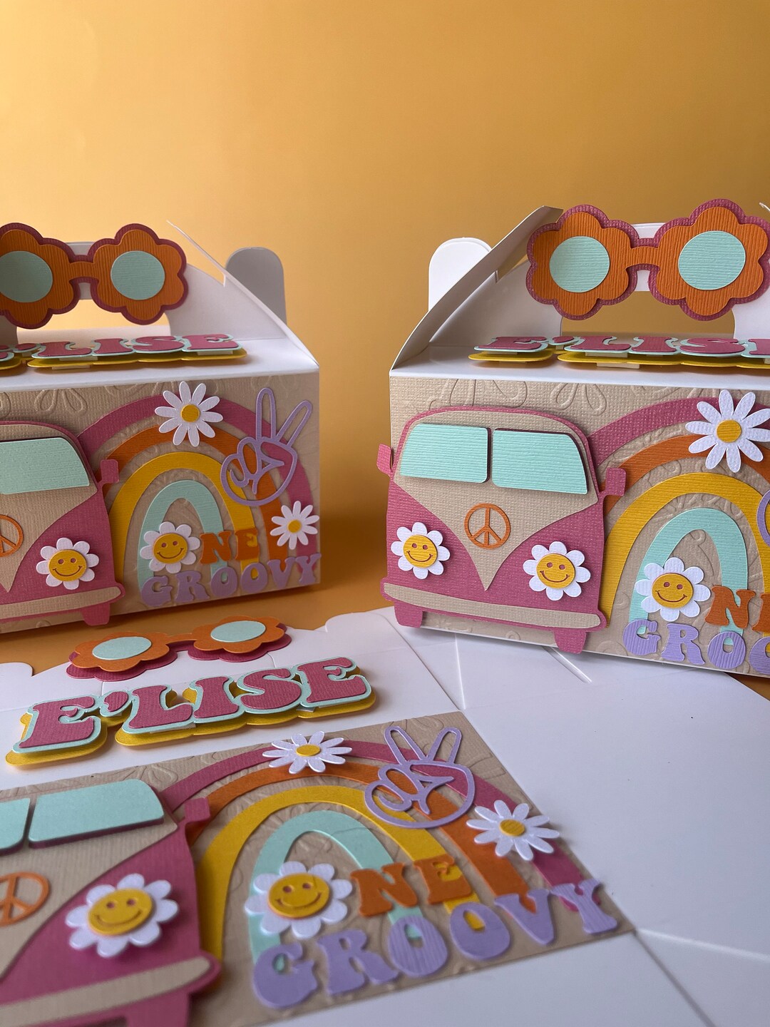 Groovy Party Favor, Groovy Gable Box, Groovy Birthday, Groovy Party ...