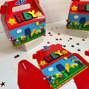 Super Mario Box, Mario Bros Box, Super Mario Birthday, Mario Bros ...