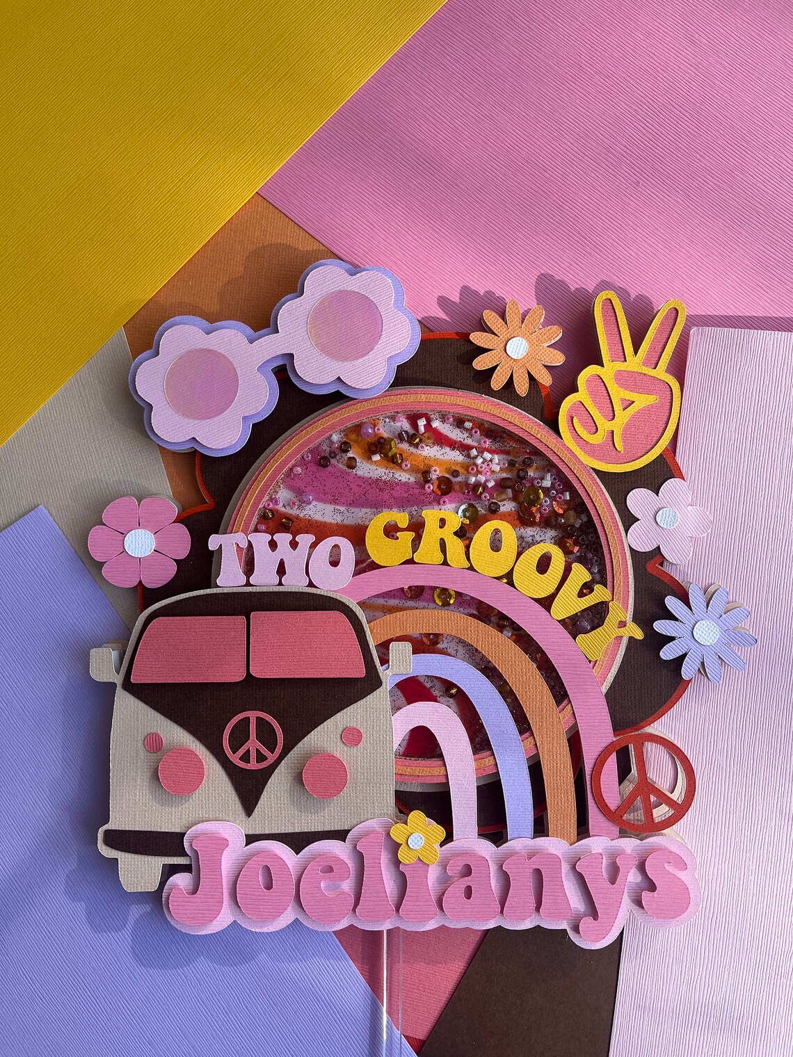 Two Groovy Gable Box/ Two Groovy Party Favor/ Groovy Birthday - Etsy