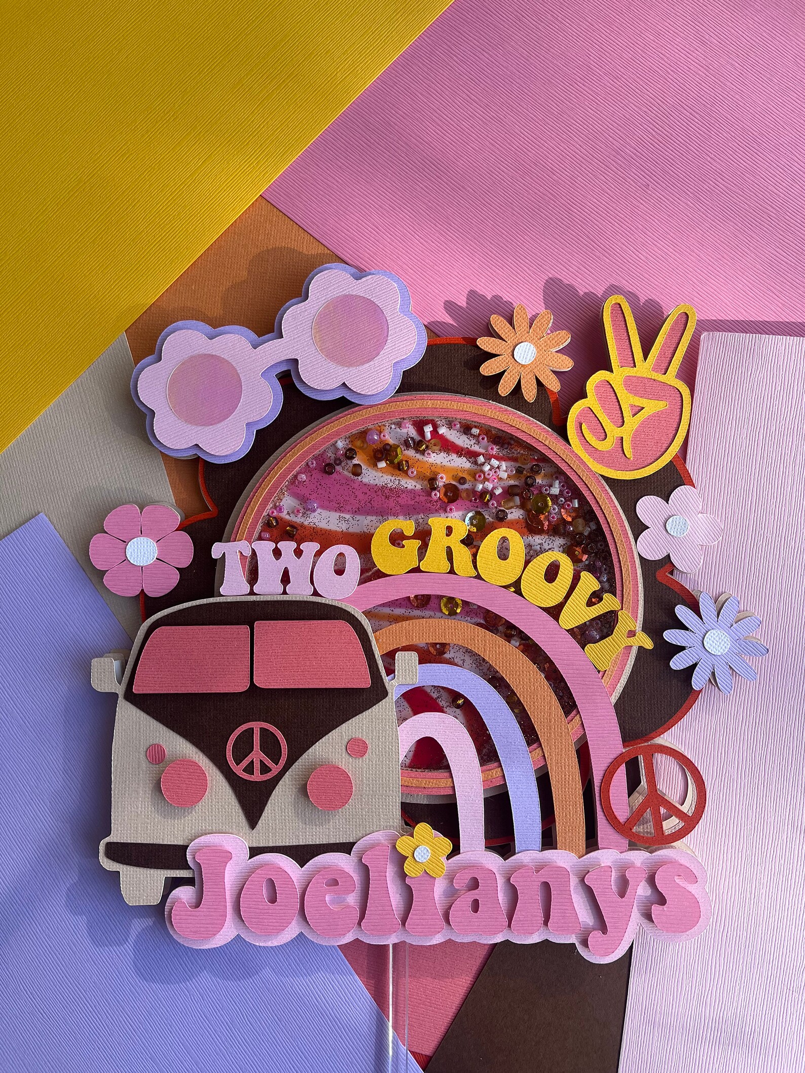 Two Groovy Gable Box/ Two Groovy Party Favor/ Groovy Birthday - Etsy