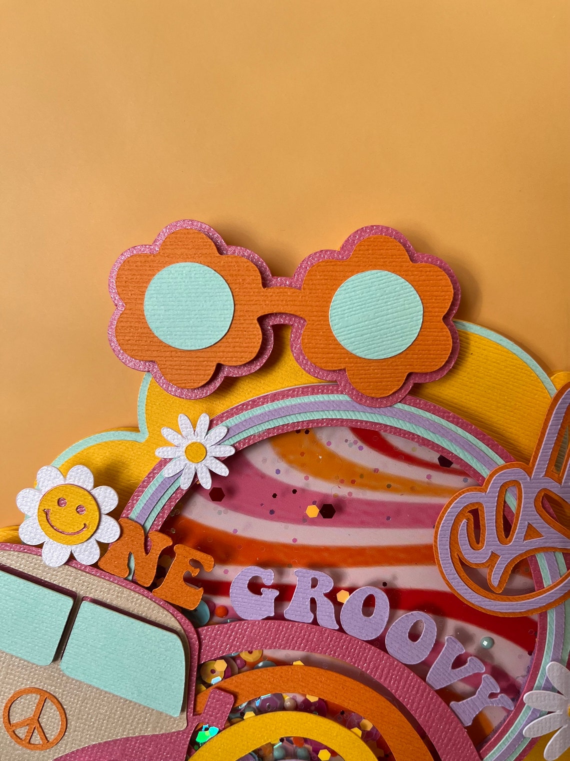 Groovy Cake Topper: Retro Hippie Birthday Party Decoration - Etsy