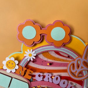 Groovy Cake Topper: Retro Hippie Birthday Party Decoration - Etsy