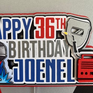 Welder Cake Topper, Welder Birthday, Welder Birthday Party, Welder ...