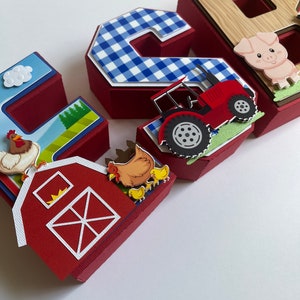 Farm 3D Letters, Farm Birthday Party, Farm Party, Farm Birthday Theme ...