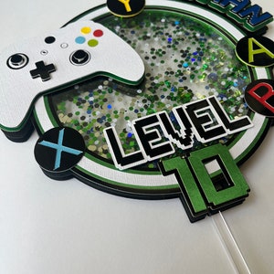 Xbox Cake Topper, Xbox Birthday Decor, Video Game Cake Topper, Video ...