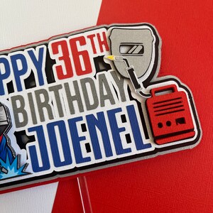 Welder Cake Topper, Welder Birthday, Welder Birthday Party, Welder ...