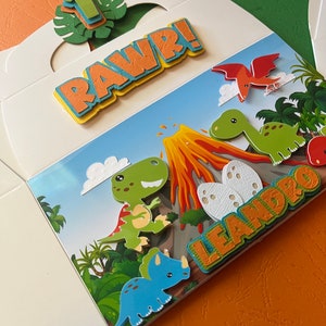 Dinosaur Favor Box, Dinosaur Gable Box, Dinosaur Birthday, Dinosaur ...