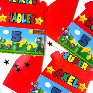 Super Mario Box, Mario Bros Box, Super Mario Birthday, Mario Bros ...