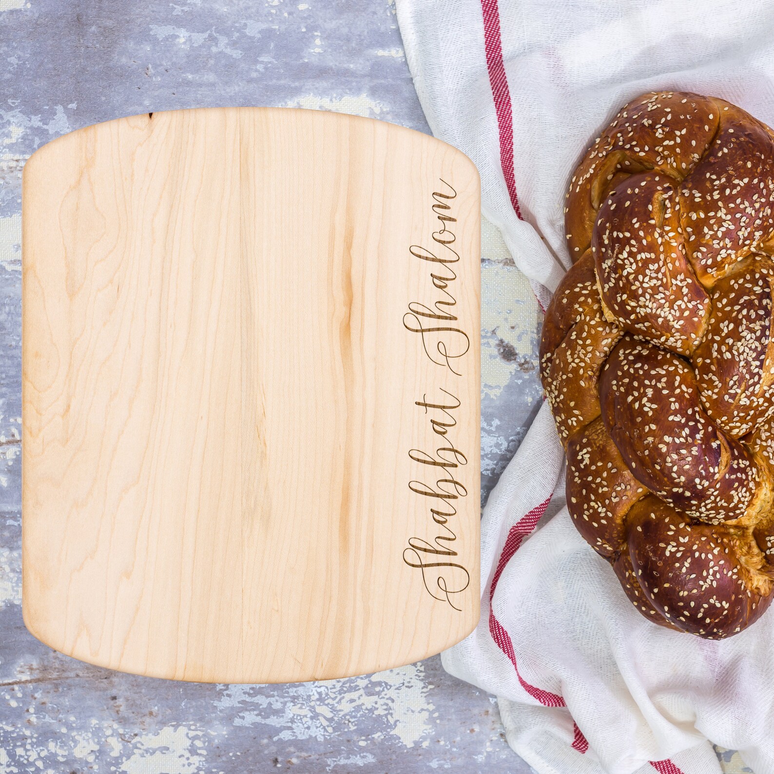 Shabbat Engraved Challah Board, Shabbat Cutting Board, Shabbat Gift ...