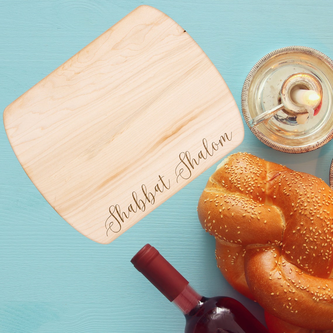 Shabbat Engraved Challah Board, Shabbat Cutting Board, Shabbat Gift ...