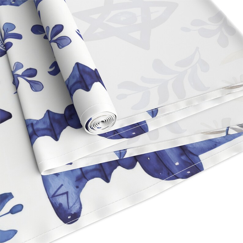 Shabbat Candles Table Runner, Jewish Table Runner, Tabletop Decor ...