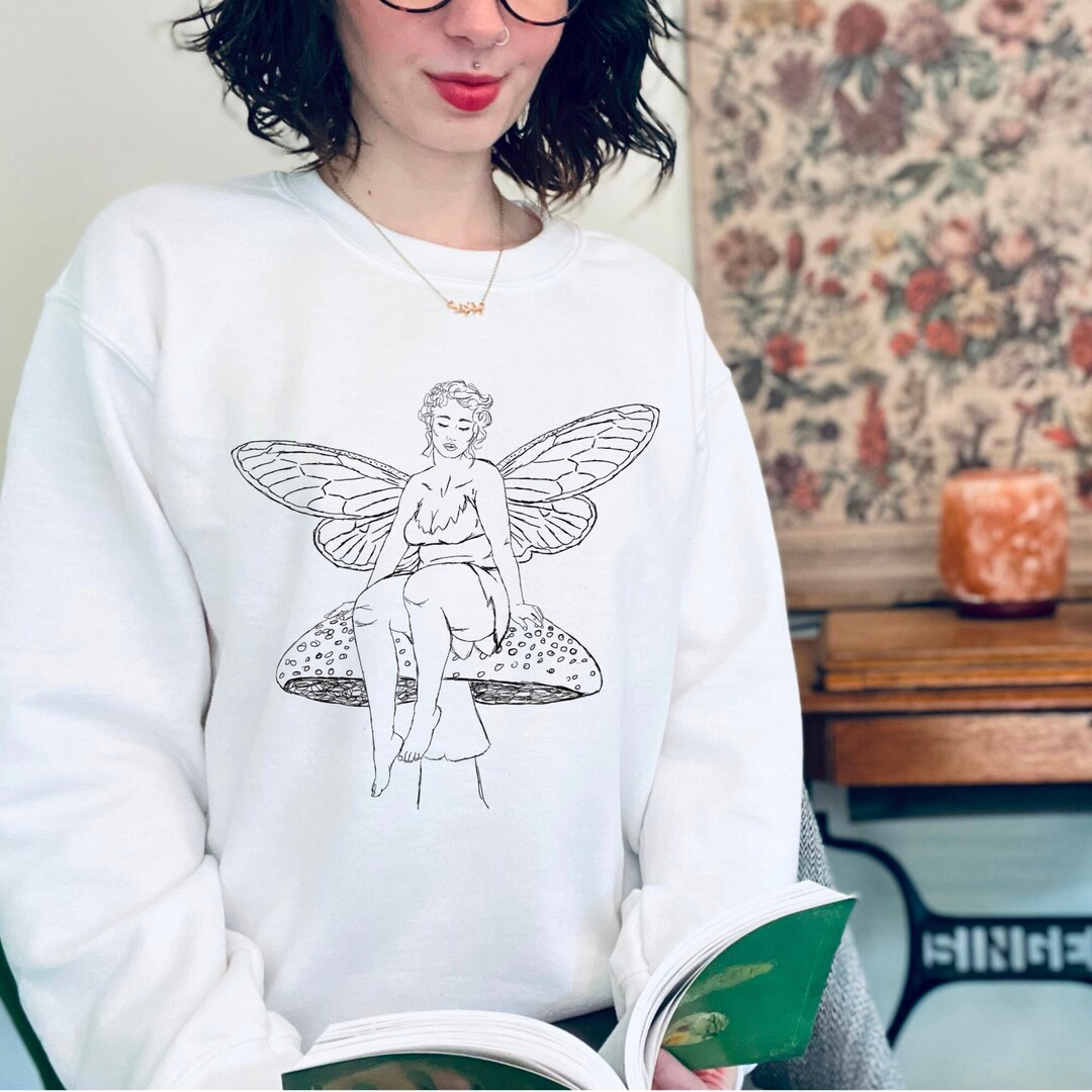 Fairy Sweatshirt, Body Positive Fairy, Fairy Grunge Sweatshirt ...