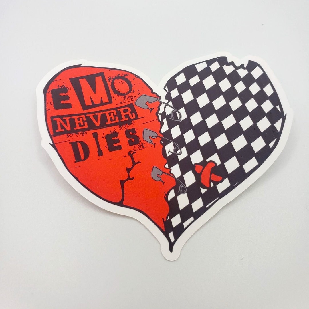 Emo Never Dies Sticker, Elder Emo Sticker, Emo Sticker, Punk Stickers ...