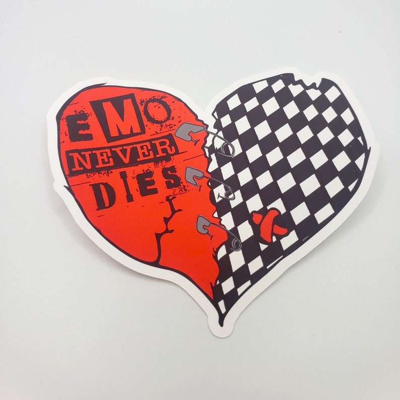Emo Never Dies Sticker, Elder Emo Sticker, Emo Sticker, Punk Stickers ...