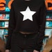 Crop Sweatshirt With Star, Star Sweatshirt, Cute Star Shirt - Etsy