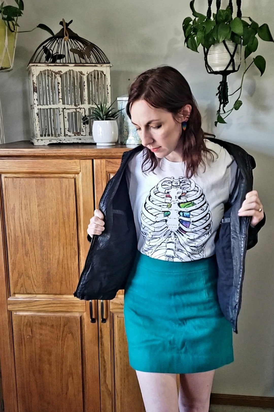 Rib Cage Shirt, Punk Pride Shirt, Skeleton Pride Shirt, Subtle Pride ...