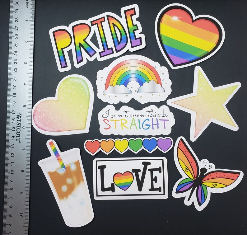 LGBTQ Sticker Pack of 10, Pride Stickers, Queer Stickers, Coming Out ...
