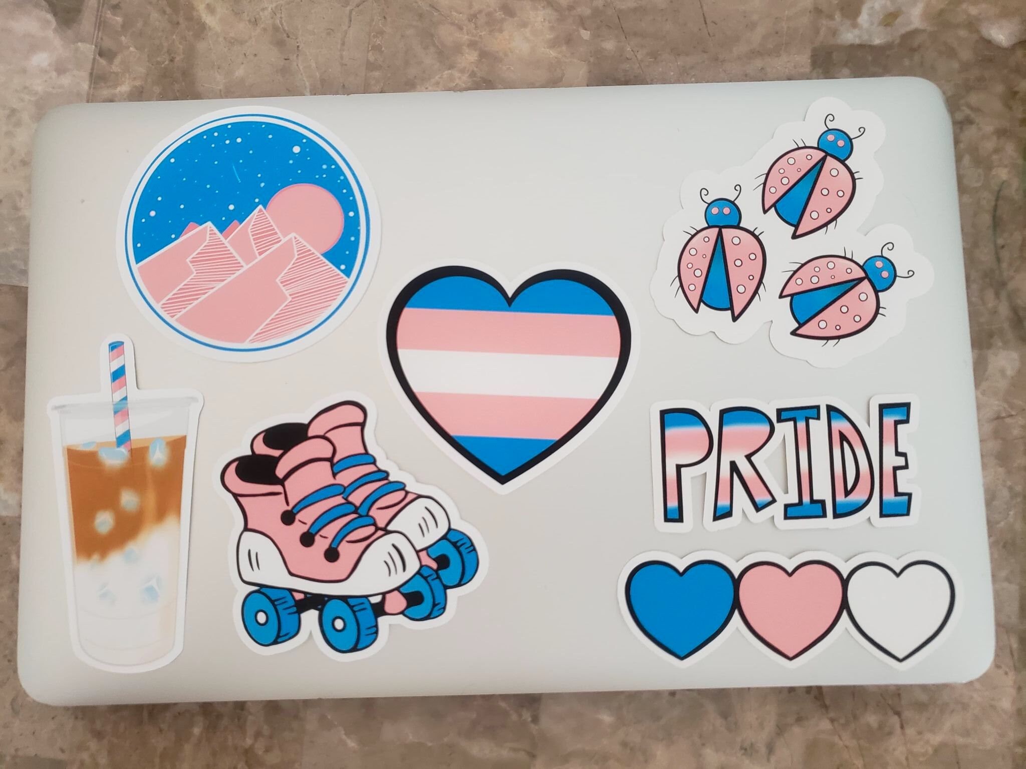 Transgender Pride Subtle Sticker Pack of 10 Trans Pride - Etsy
