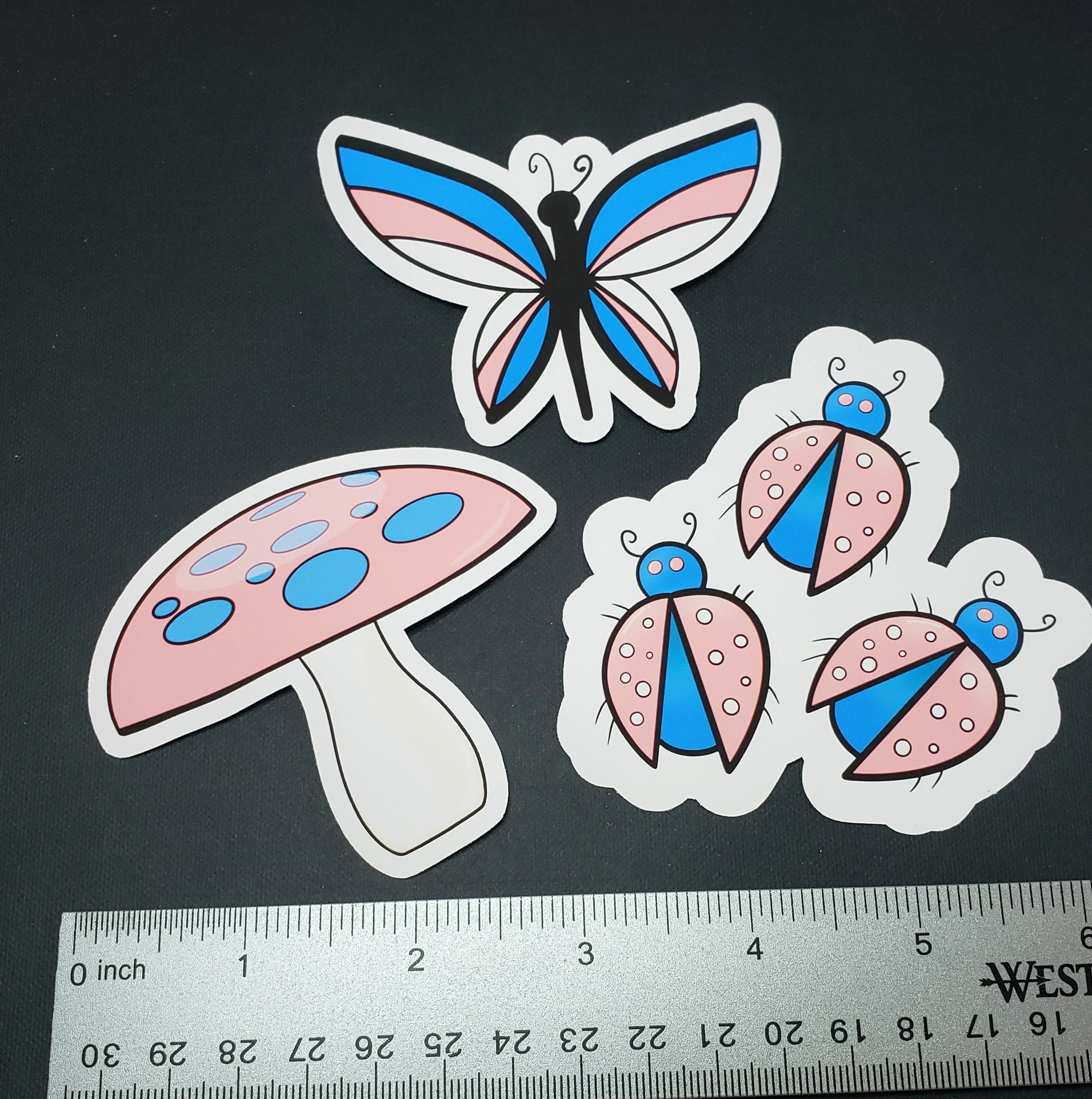 Transgender Pride Subtle Sticker Pack of 10 Trans Pride - Etsy