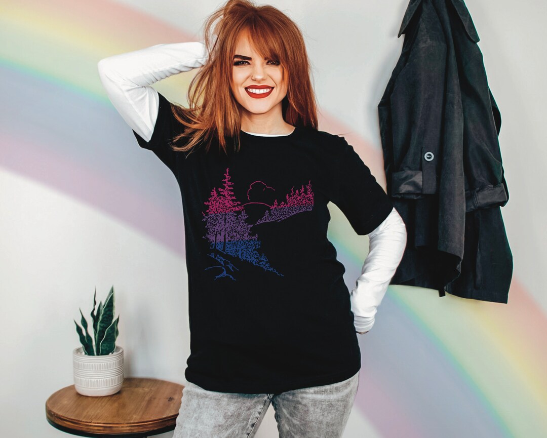 Bi Shirt, Subtle Bi Pride Shirt, Bisexual T Shirt, Bisexual Graphic Tee ...
