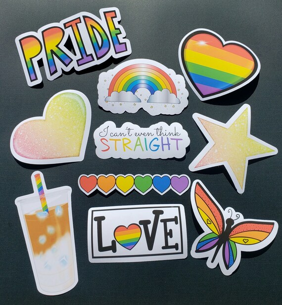 LGBTQ Sticker Pack of 10 Pride Stickers Queer Stickers - Etsy