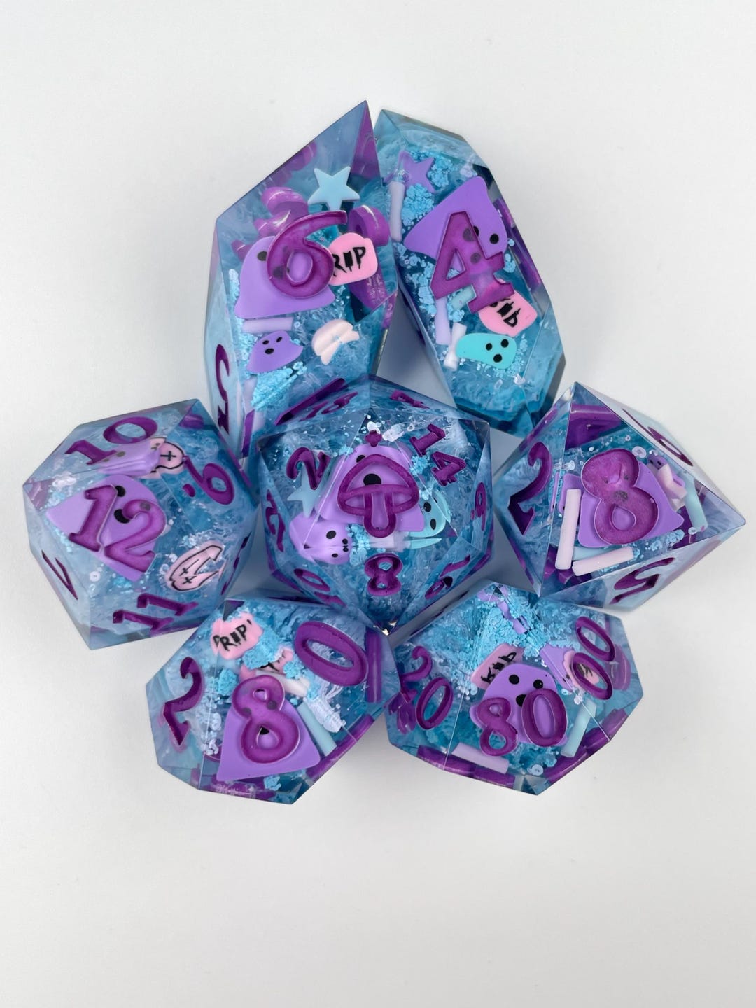 Ghost Pop! Dice Set | Polyhedral Dice | D&D Dice Set | Dungeons and ...