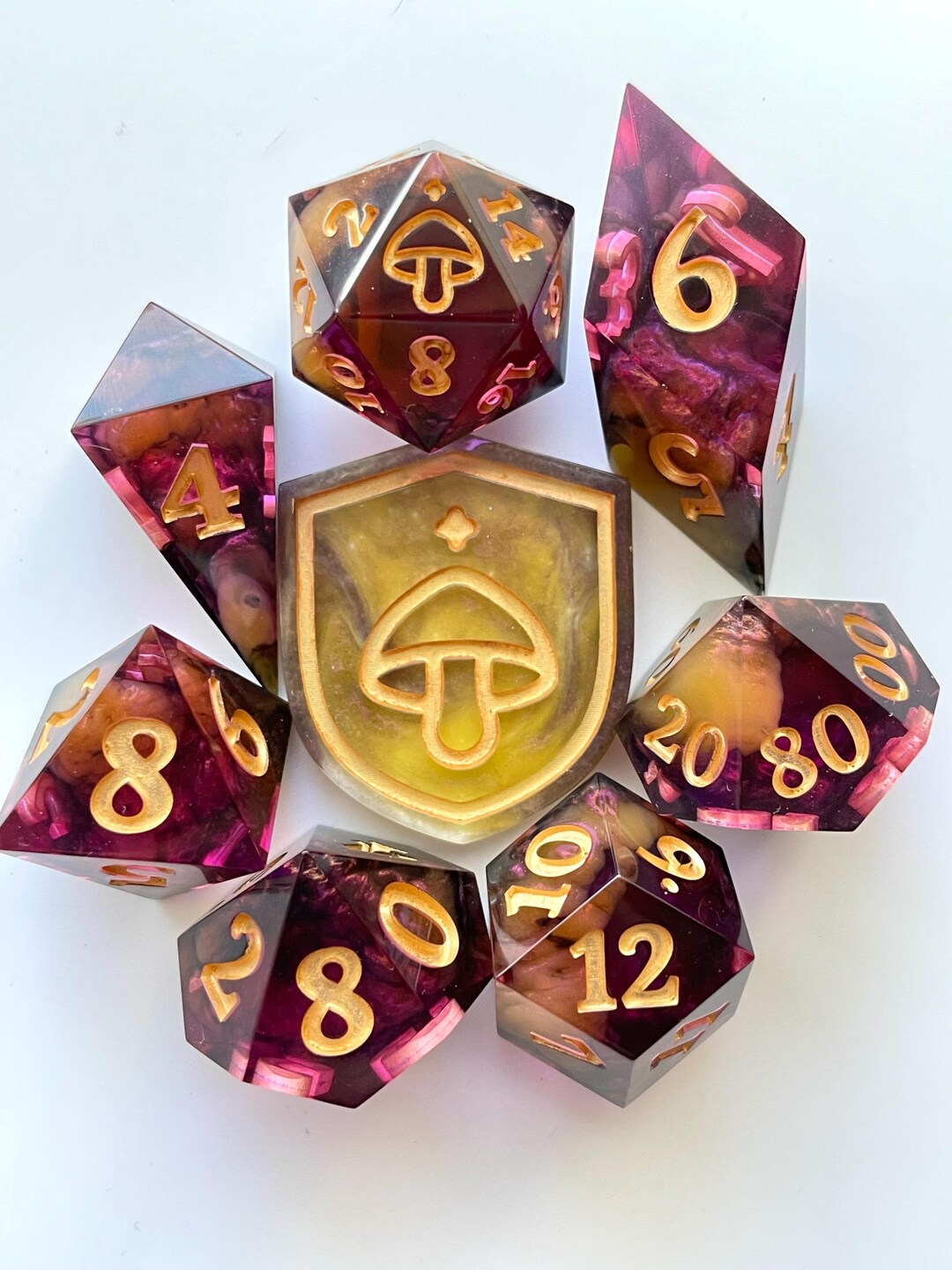 Midnight Masquerade Dice Set Polyhedral Dice D&D Dice Set Dungeons and ...