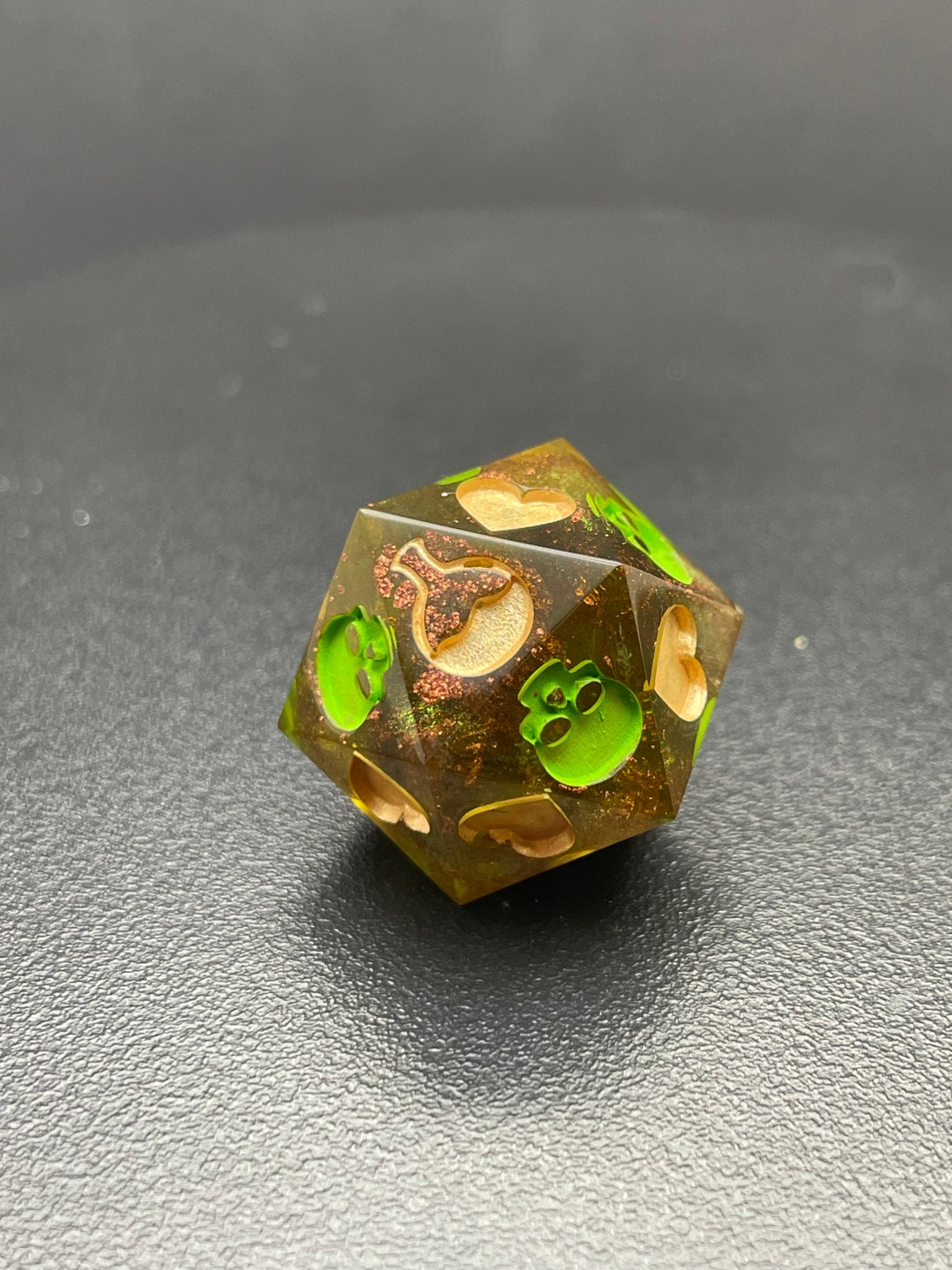 Mossy Storm Death / Save Single Dice Polyhedral Dice D&D - Etsy