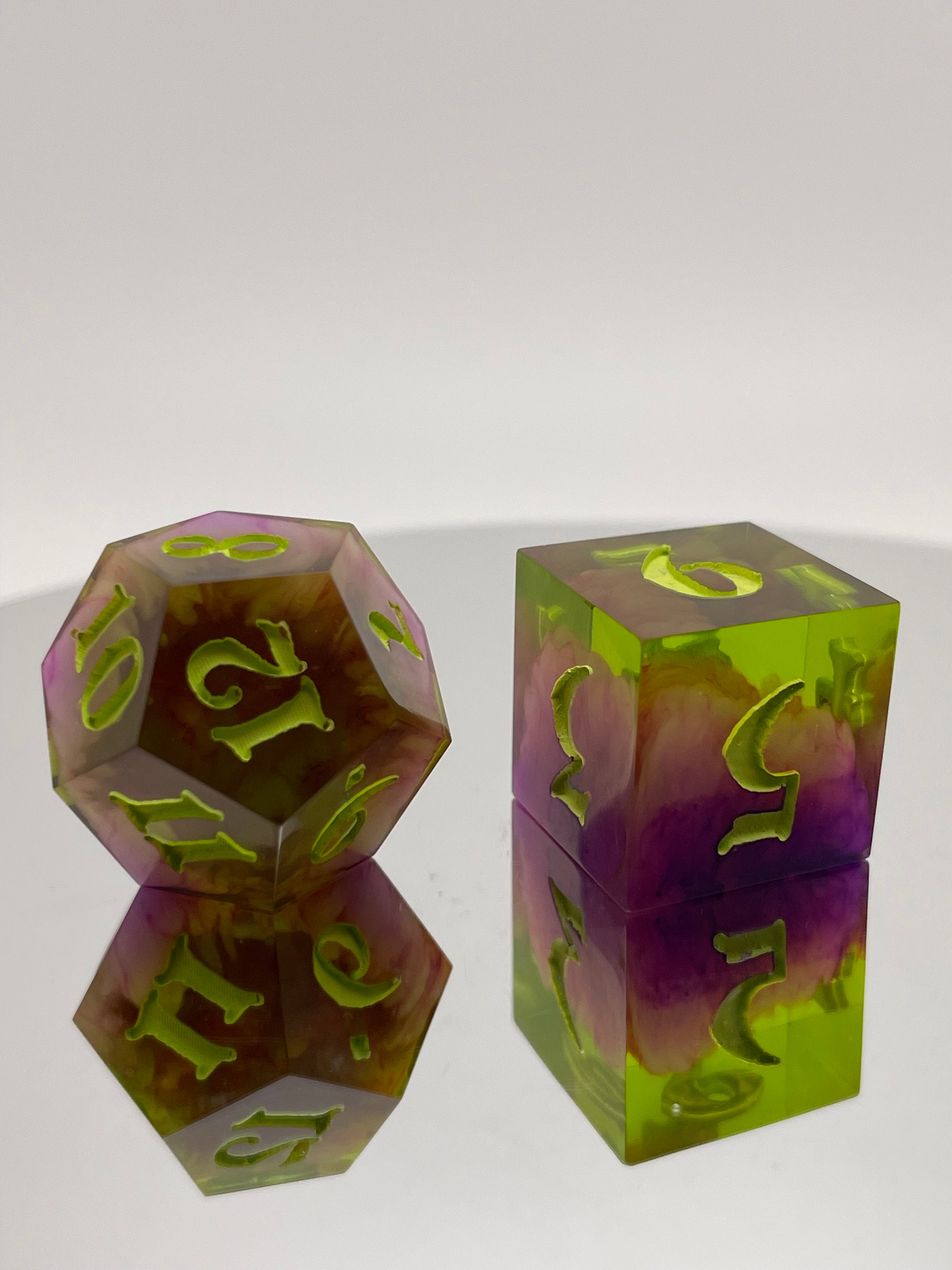 Joker's Laughing Gas Dice Set Polyhedral Dice D&D Dice - Etsy