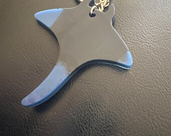 Resin Manta Ray Keychain - Etsy