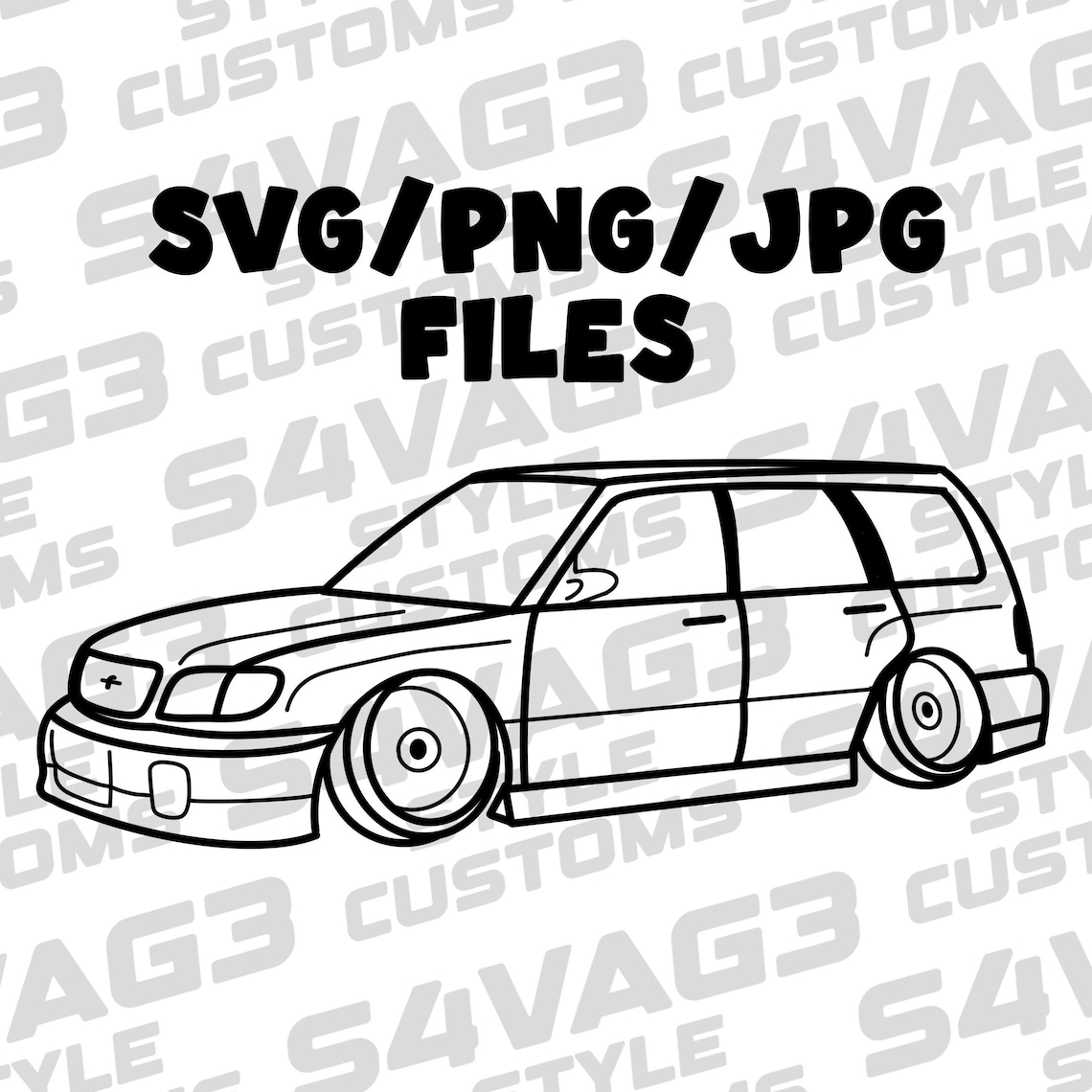 Subaru Forester SVG JDM Stance - Etsy