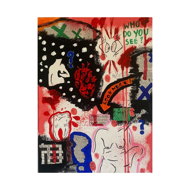 Graffiti Collage Art - Etsy