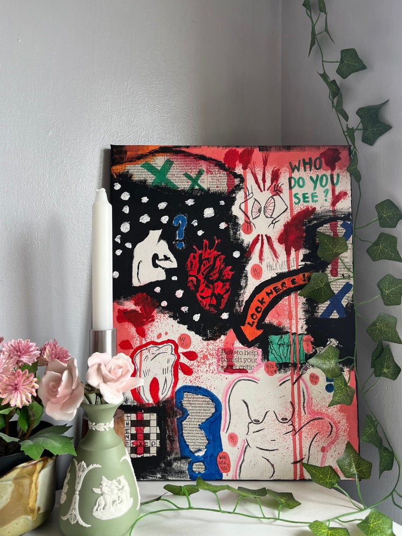 Graffiti Collage Art - Etsy