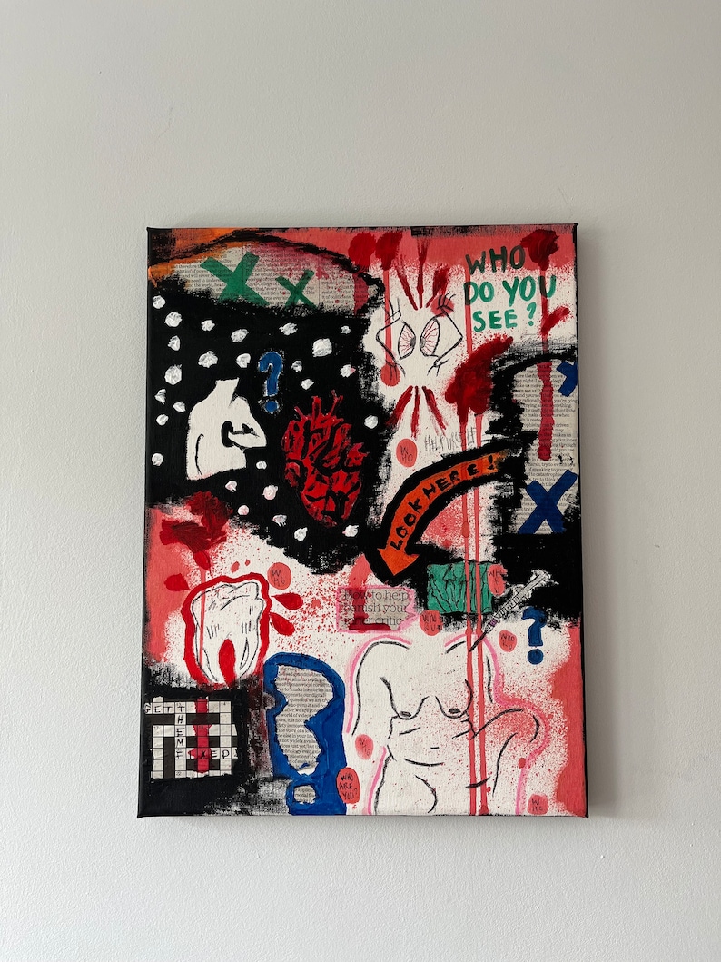 Graffiti Collage Art - Etsy