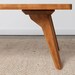 Mid-century Inspired Solid Cherry Wood Coffee Table With Angled Legs - Etsy