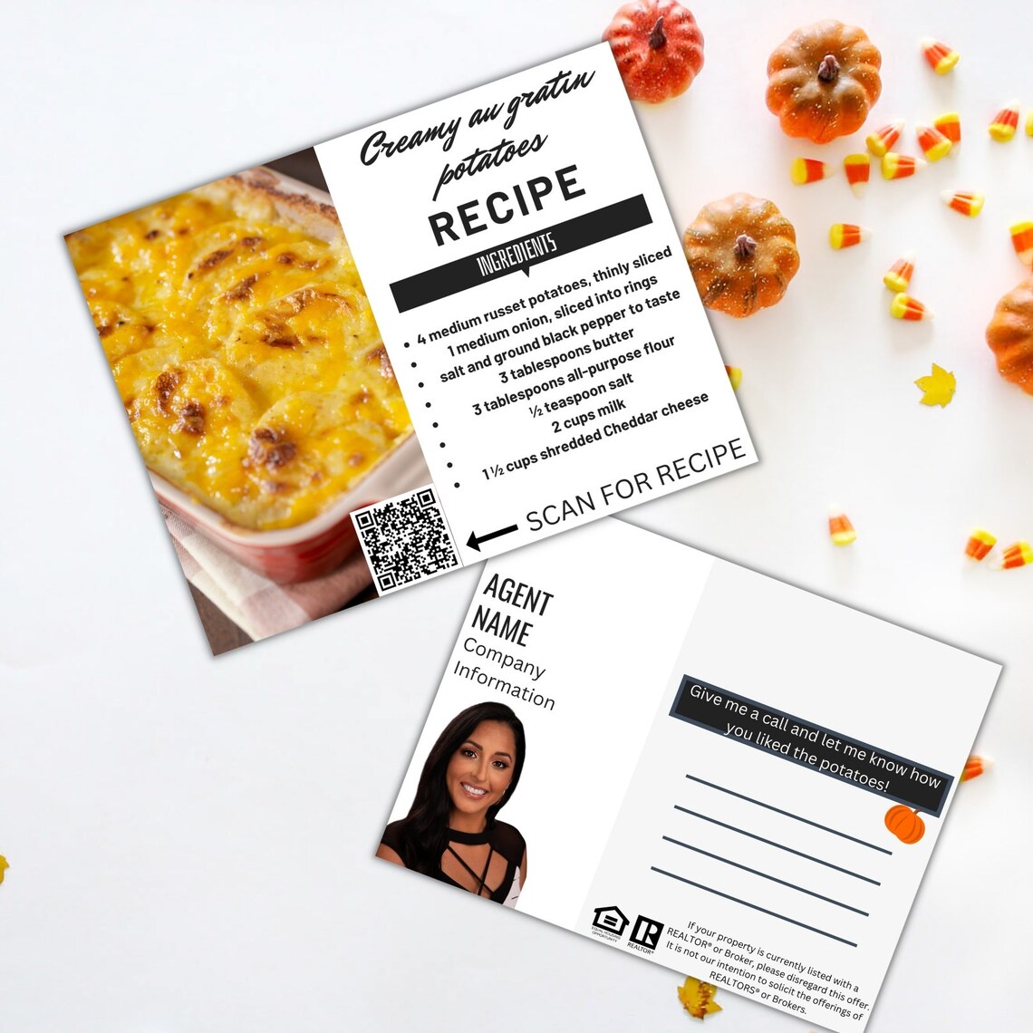Fall Recipe Mailer for Real Estate, Fall Real Estate Email, Realtor ...