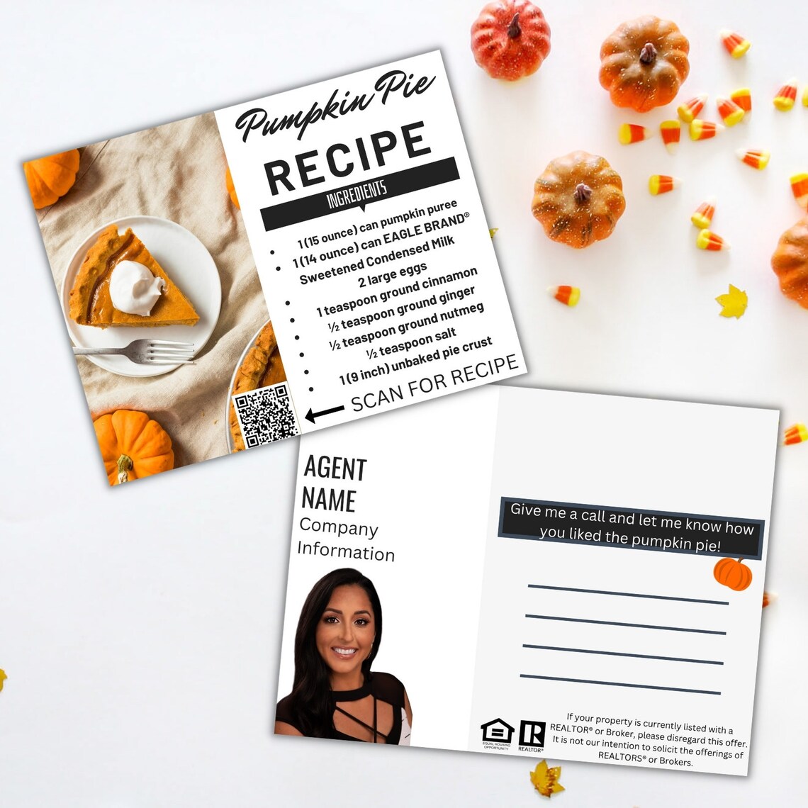 Fall Recipe Mailer for Real Estate, Fall Real Estate Email, Realtor ...