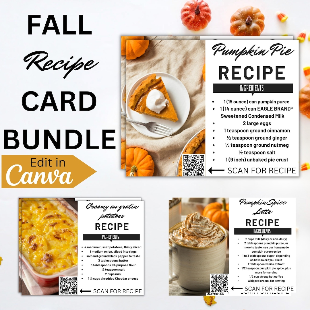 Fall Recipe Mailer for Real Estate, Fall Real Estate Email, Realtor ...