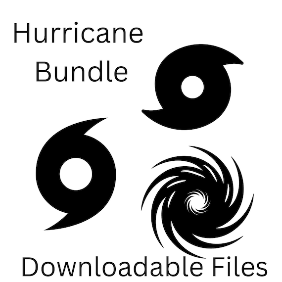 Hurricane Symbol Clip Art Logo