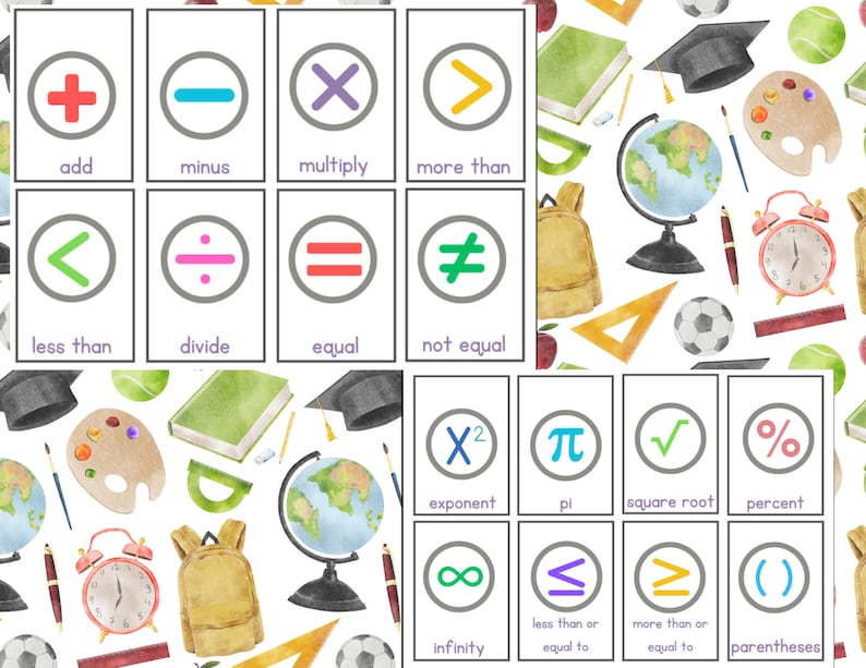 Math Reference Cards/ 1st-5th Grade - Etsy