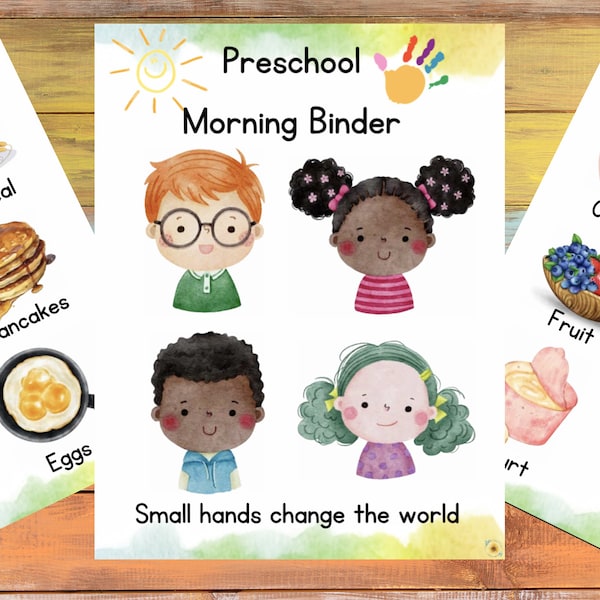 Preschool Morning Binder - Etsy