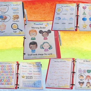 Preschool Morning Binder - Etsy