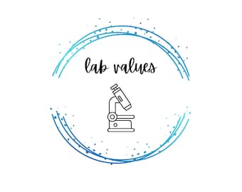 PDF INSTANT DOWNLOAD, Nursing Lab Values, Nursing Student, Neon ...