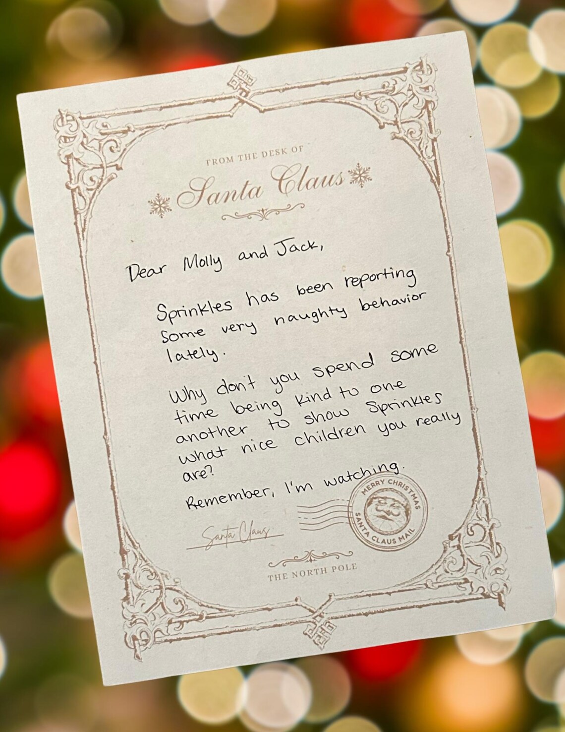 Printable Fancy Santa Stationary - Etsy