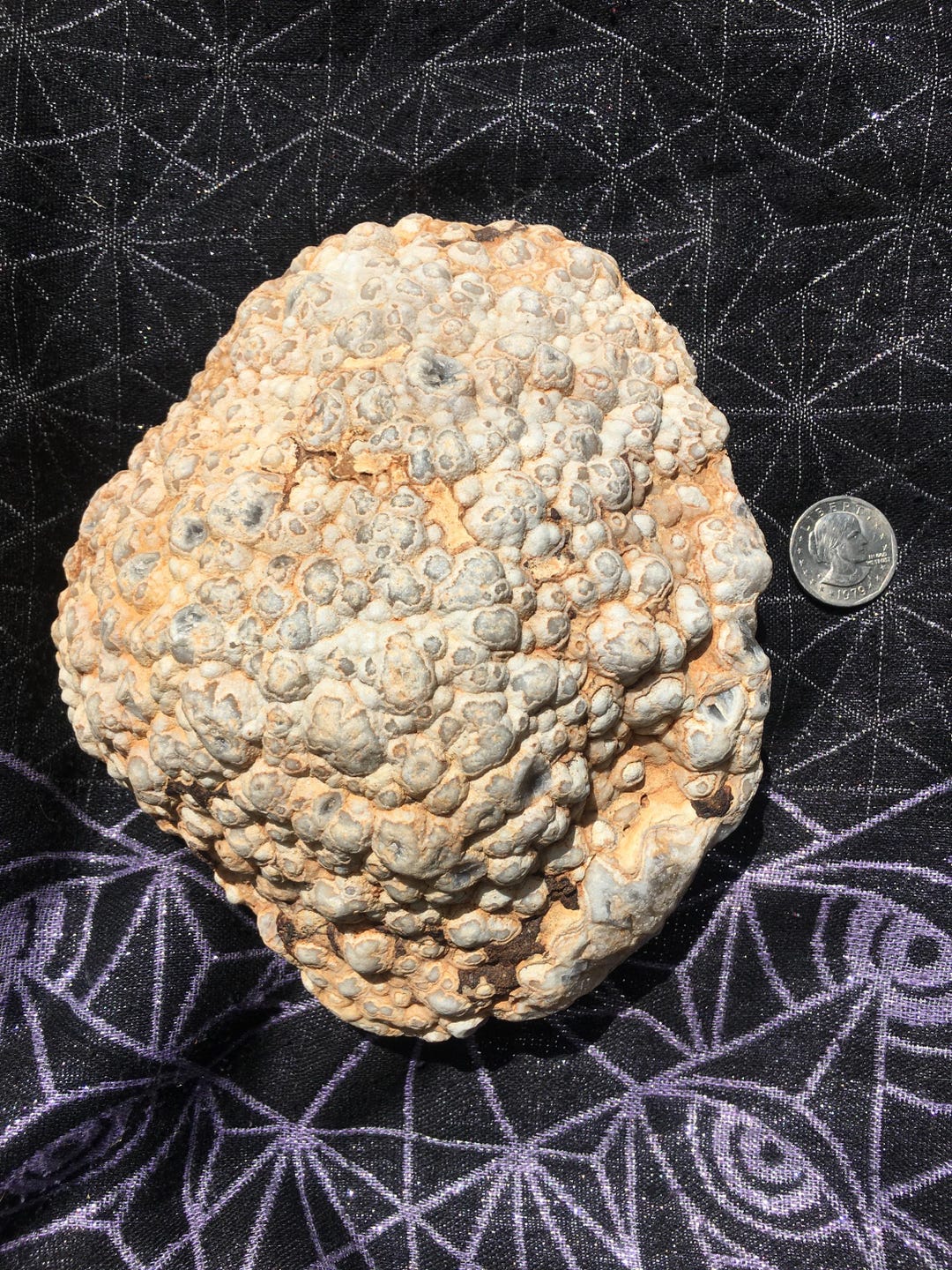 Huge Botryoidal Missouri Quartz Drusy Crystal Specimen With Large ...