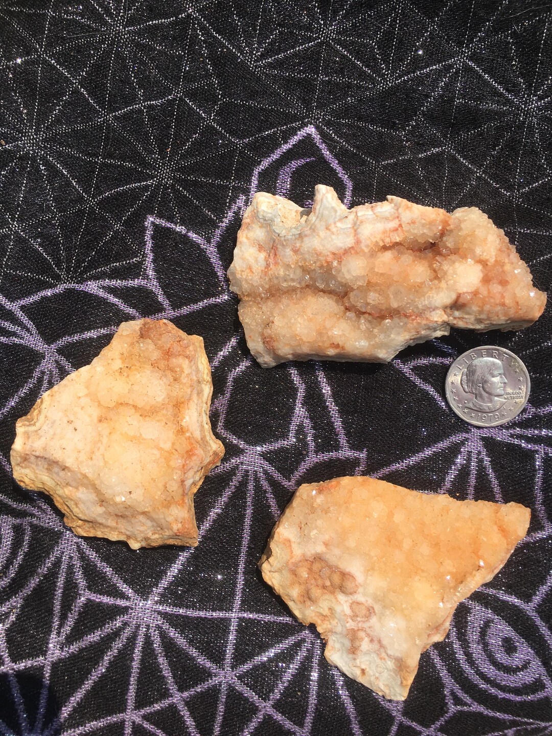 Bundle Deal Three for One Missouri Quartz Drusy Crystal Specimens With ...